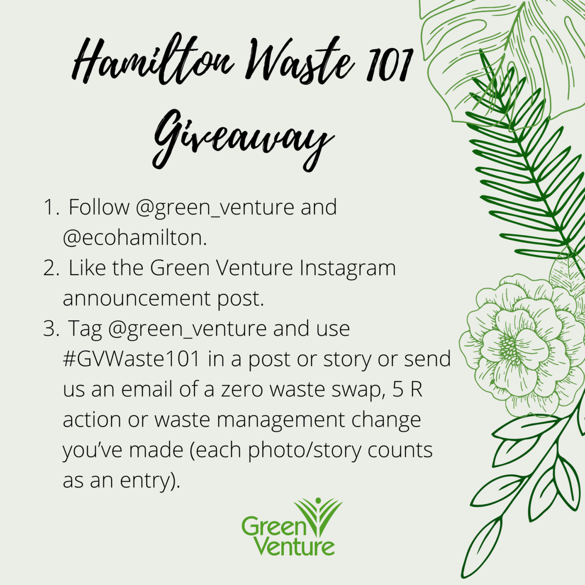 Take part in Green Venture's Waste 101 contest - Councillor John-Paul Danko